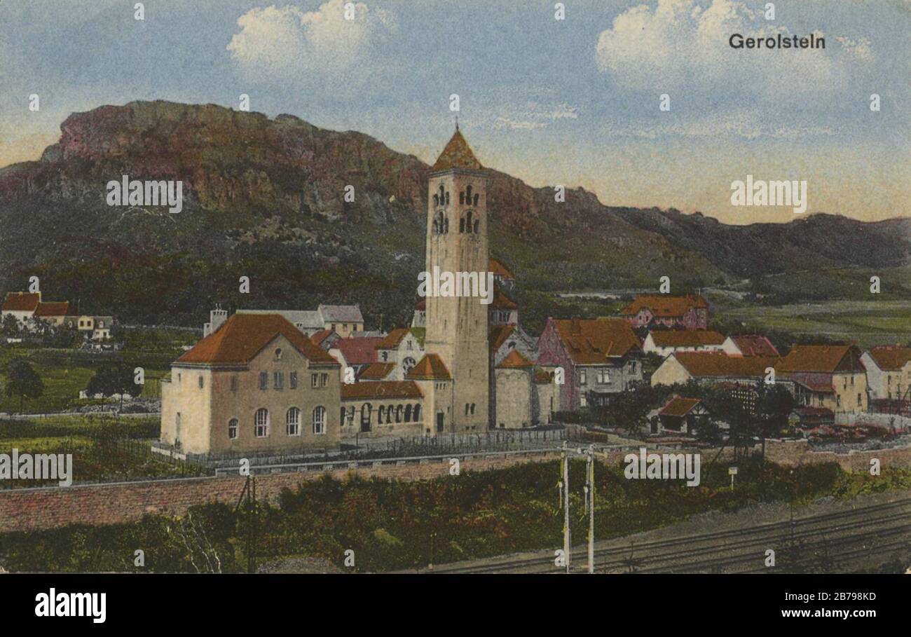 Gerolstein, Rheinland-Pfalz - Stadtansicht Stock Photo - Alamy