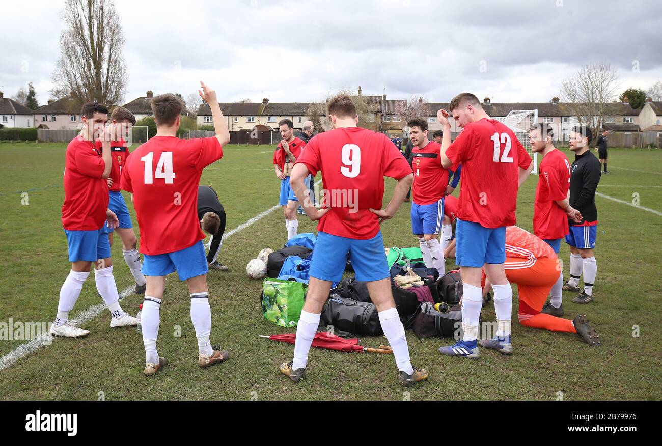 Game against old ignatians meadow sports fc hi-res stock photography ...
