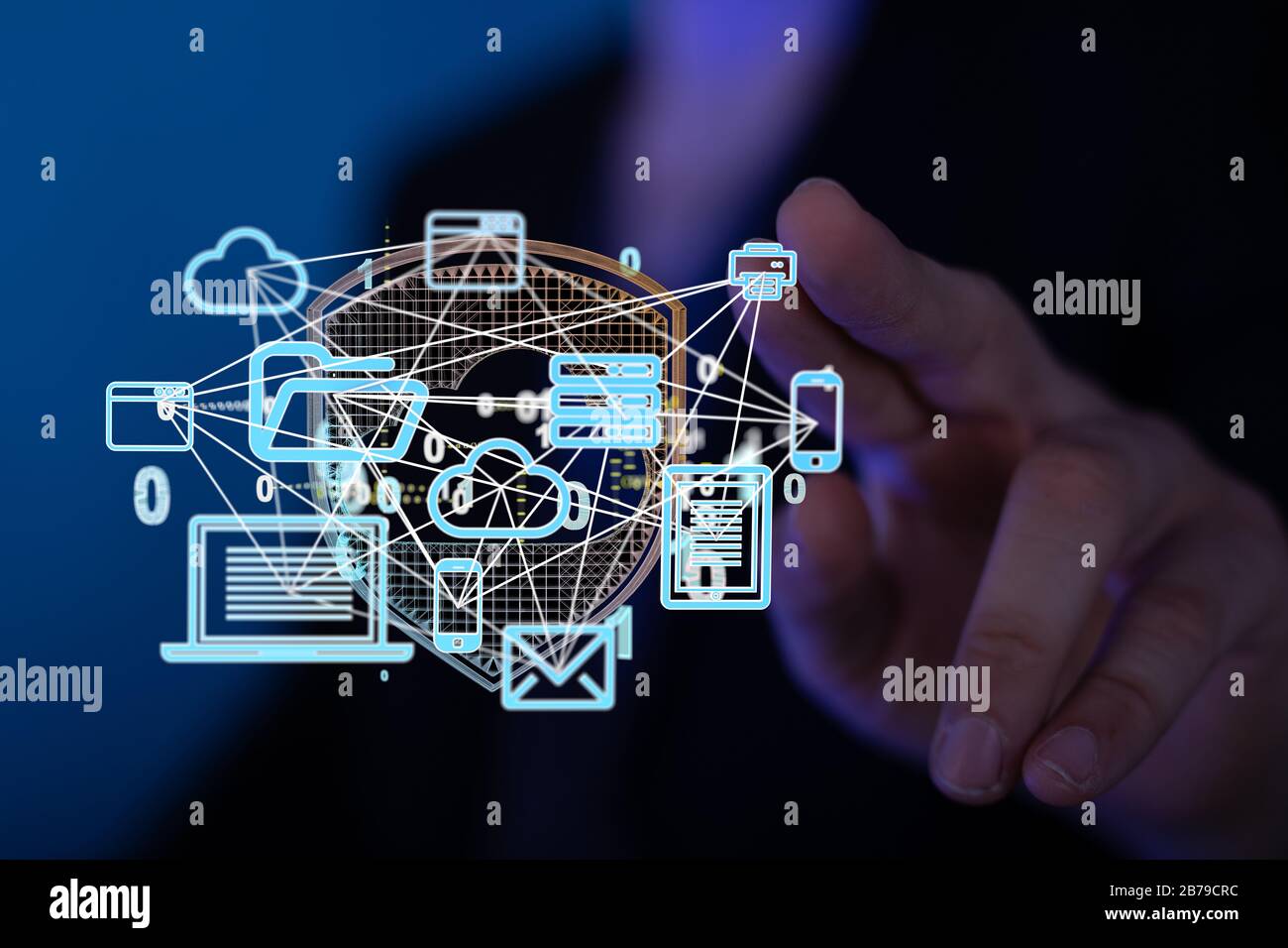 A Binary Code String Aggregation Rises.Big data Convergence Stock Photo - Alamy