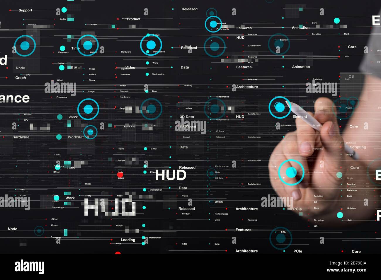 A Innovation futuristic digital data binary code background technology ...