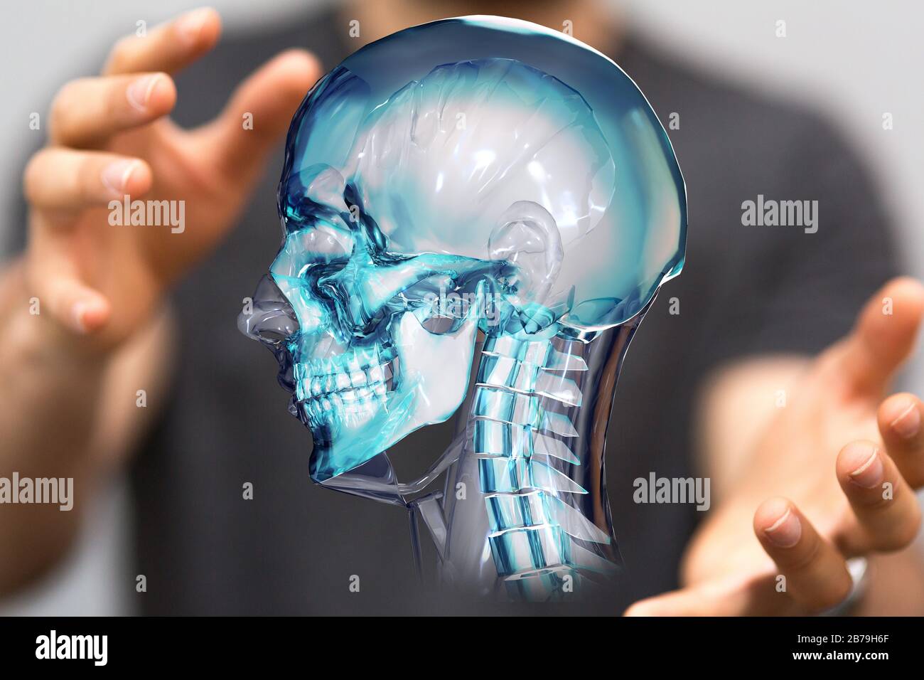 A interface as medical network concept Stock Photo - Alamy