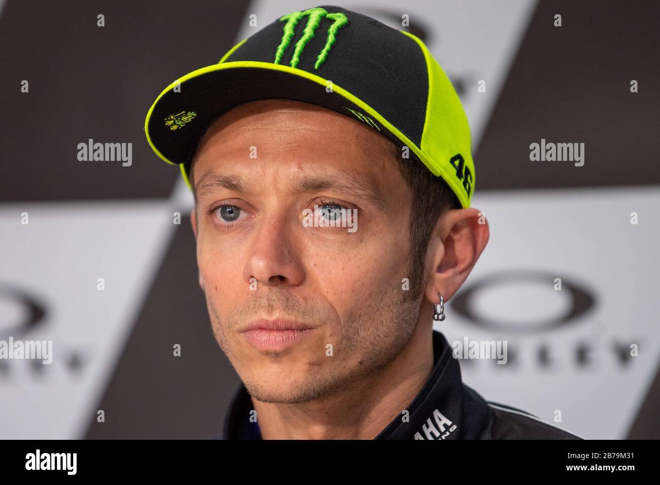italian motogp rider , number 46 valentino rossi , of the yamaha ...