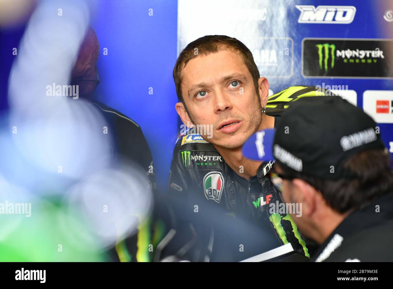italian motogp rider , number 46 valentino rossi , of the yamaha ...