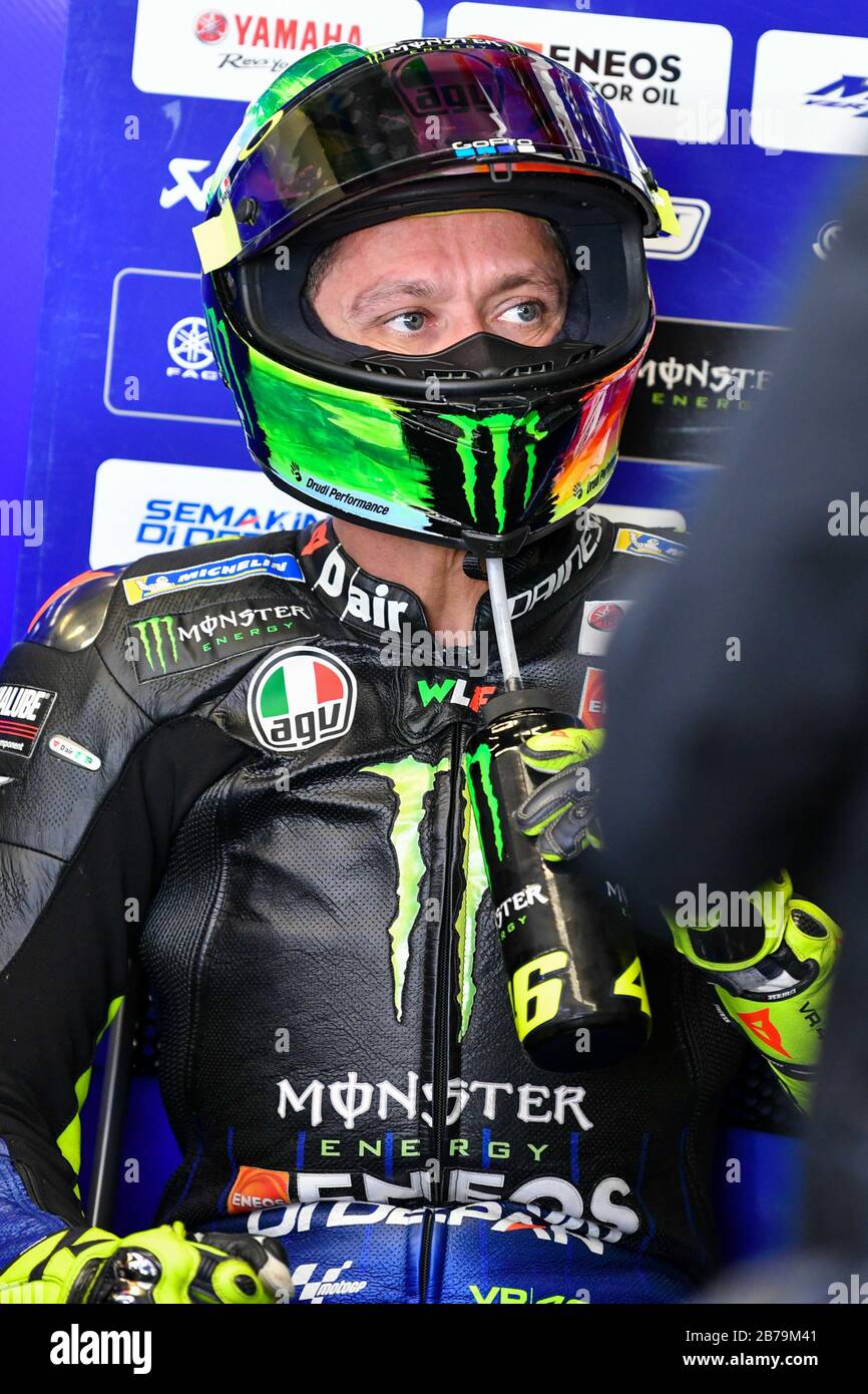 italian motogp rider , number 46 valentino rossi , of the yamaha ...