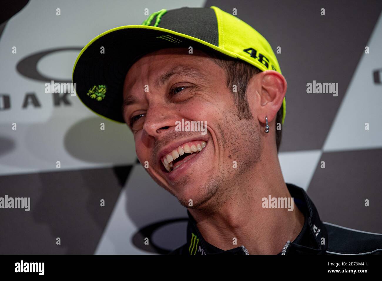 italian motogp rider , number 46 valentino rossi , of the yamaha ...