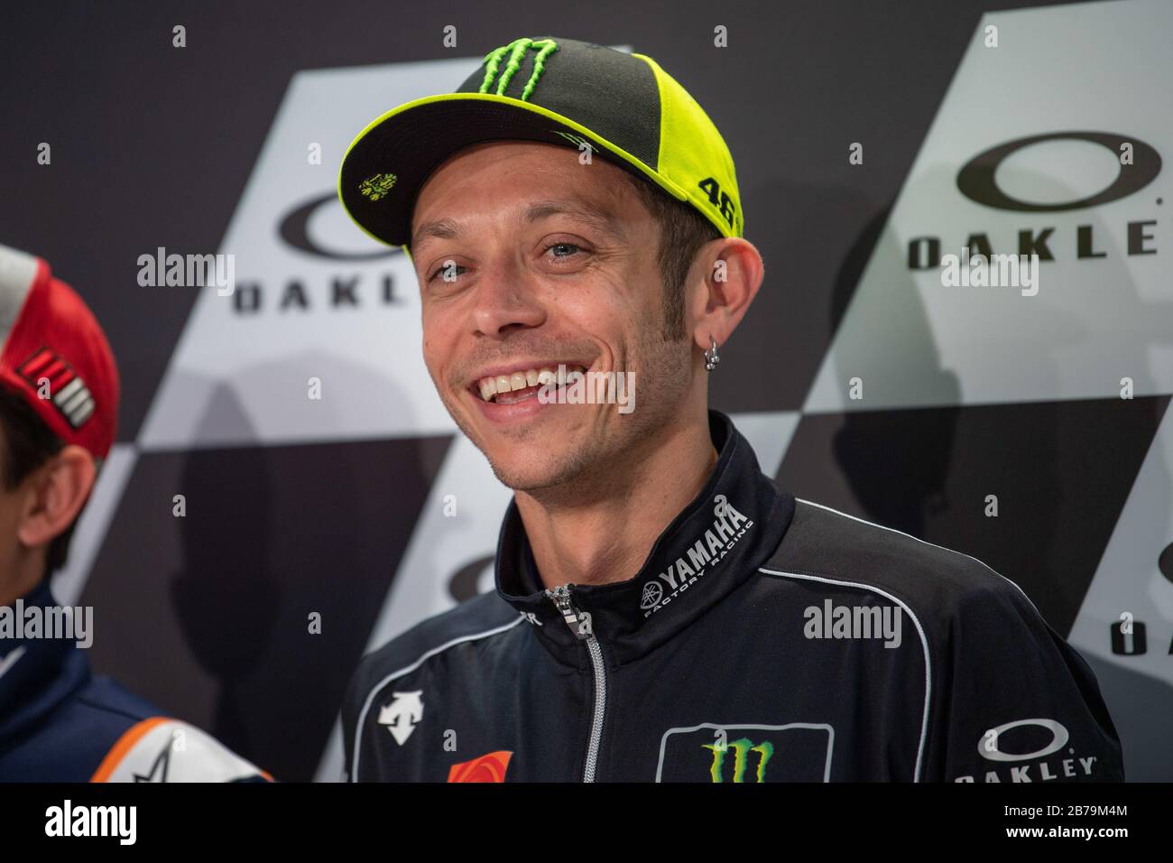italian motogp rider , number 46 valentino rossi , of the yamaha ...