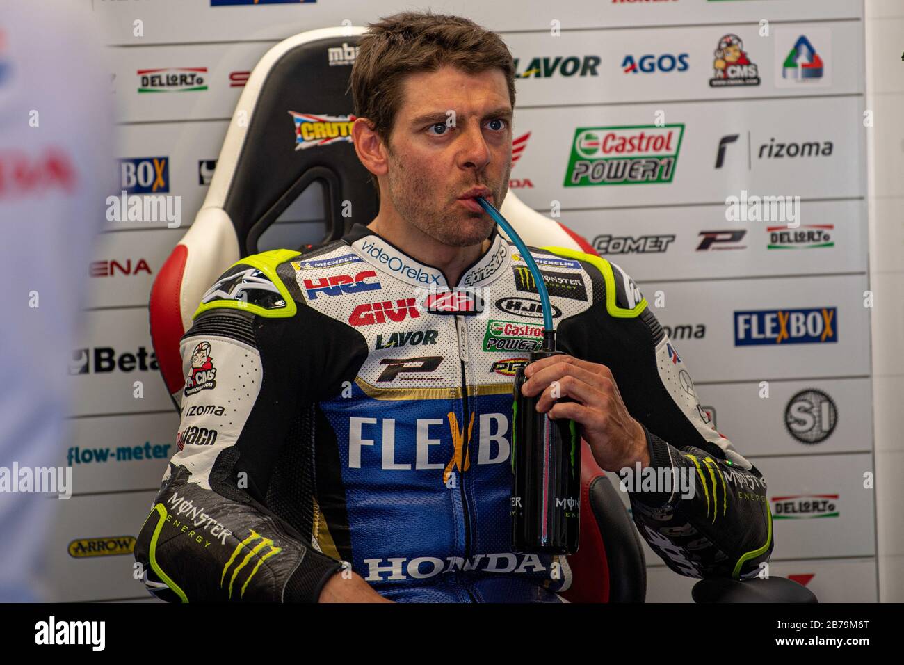 english motogp rider , number 35 , cal crutchlow , of the lcr honda ...