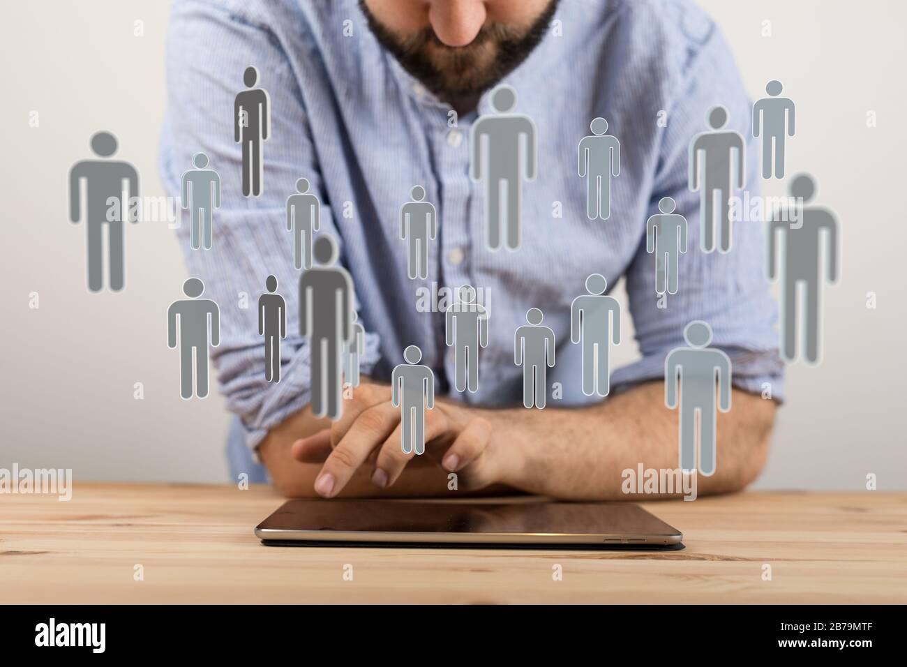 A Group of business partner looking for the future Stock Photo - Alamy