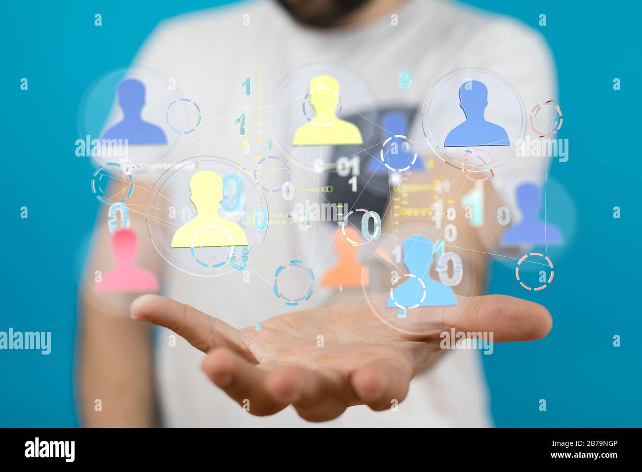 A conceptual image with social connection Stock Photo - Alamy
