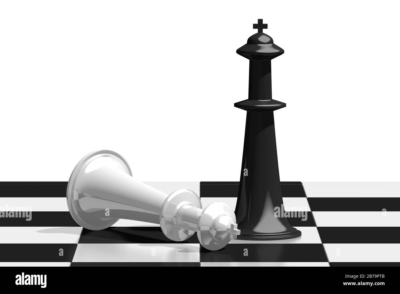 3D chess illustration - winner concept Stock Photo - Alamy