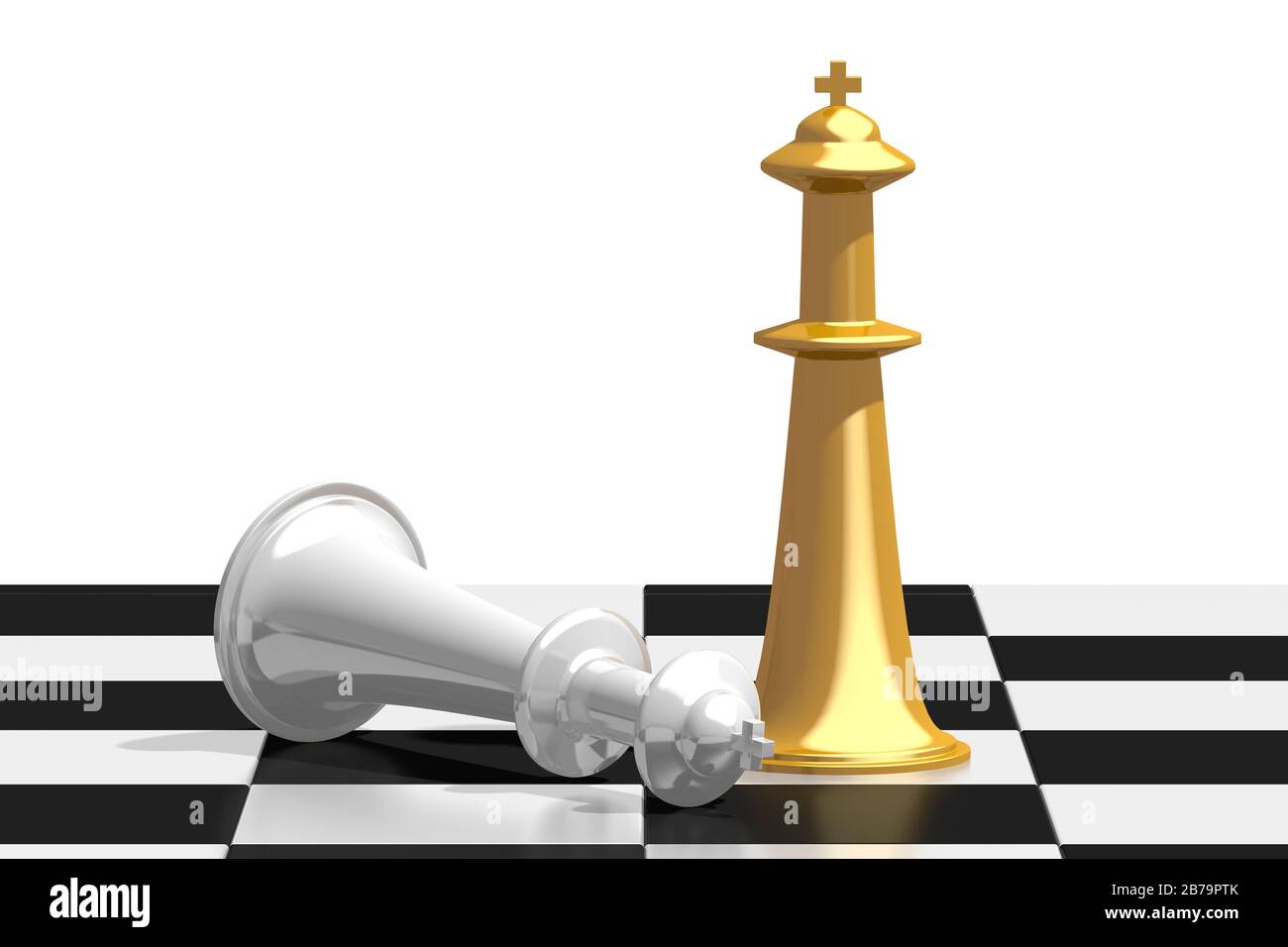 3D chess illustration - winner concept Stock Photo - Alamy