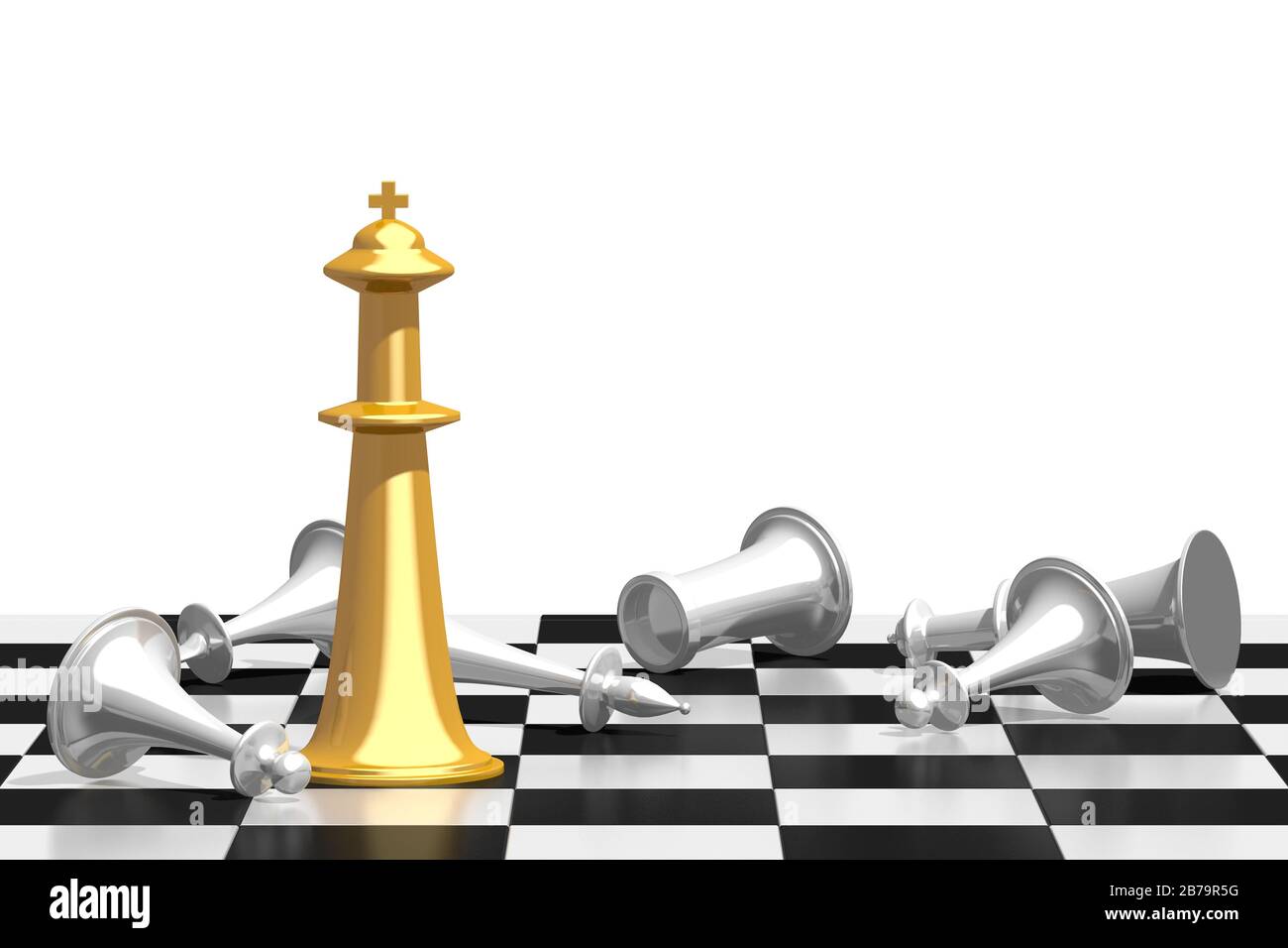 3D chess illustration - winner concept Stock Photo - Alamy