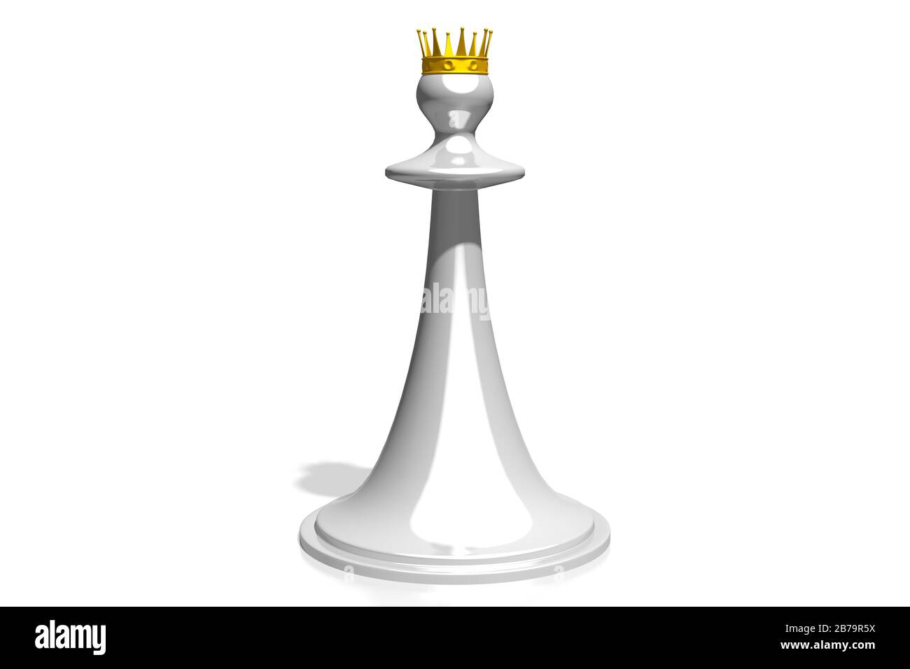3D chess illustration - king Stock Photo - Alamy