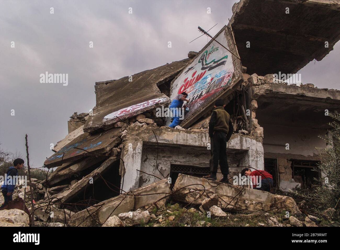 March 15, 2020: The captured photos show graffiti painter Aziz Al-Asmar ...