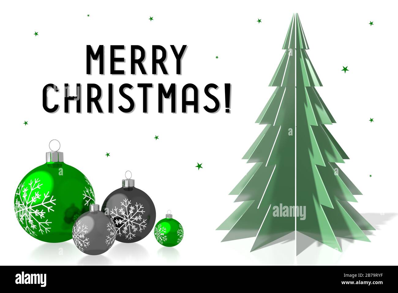 Merry christmas wishes tree Cut Out Stock Images & Pictures - Alamy