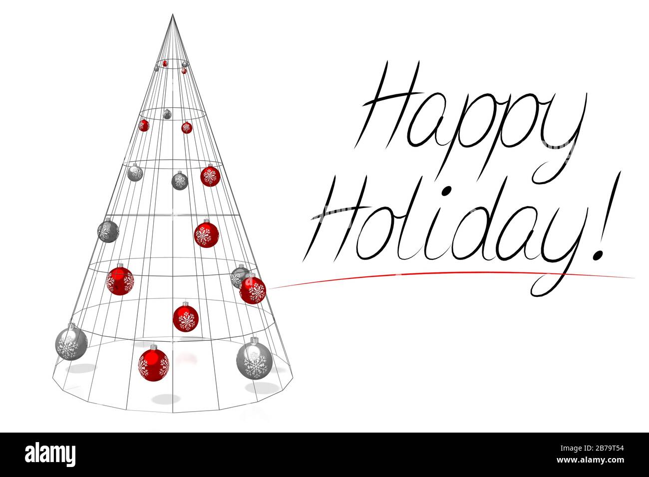 Christmas card - Happy Holiday! Stock Photo - Alamy