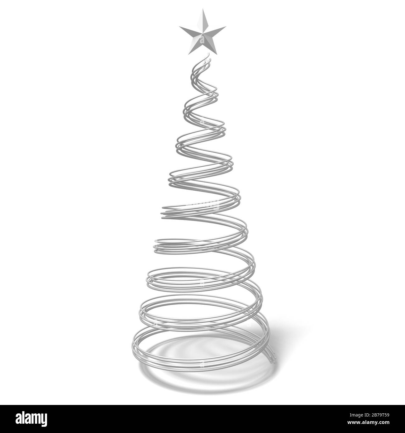 Christmas tree composition white Black and White Stock Photos & Images ...