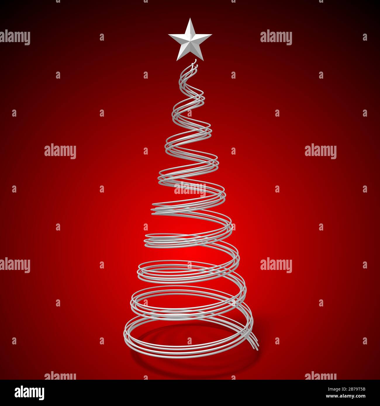 Metal spiral christmas tree hi-res stock photography and images - Alamy