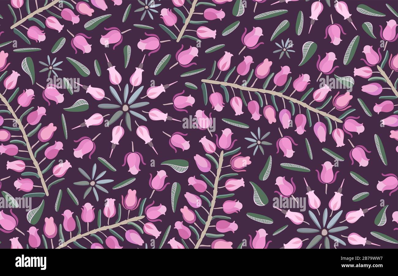 Little roses flower leaves Stock Vector Images - Alamy