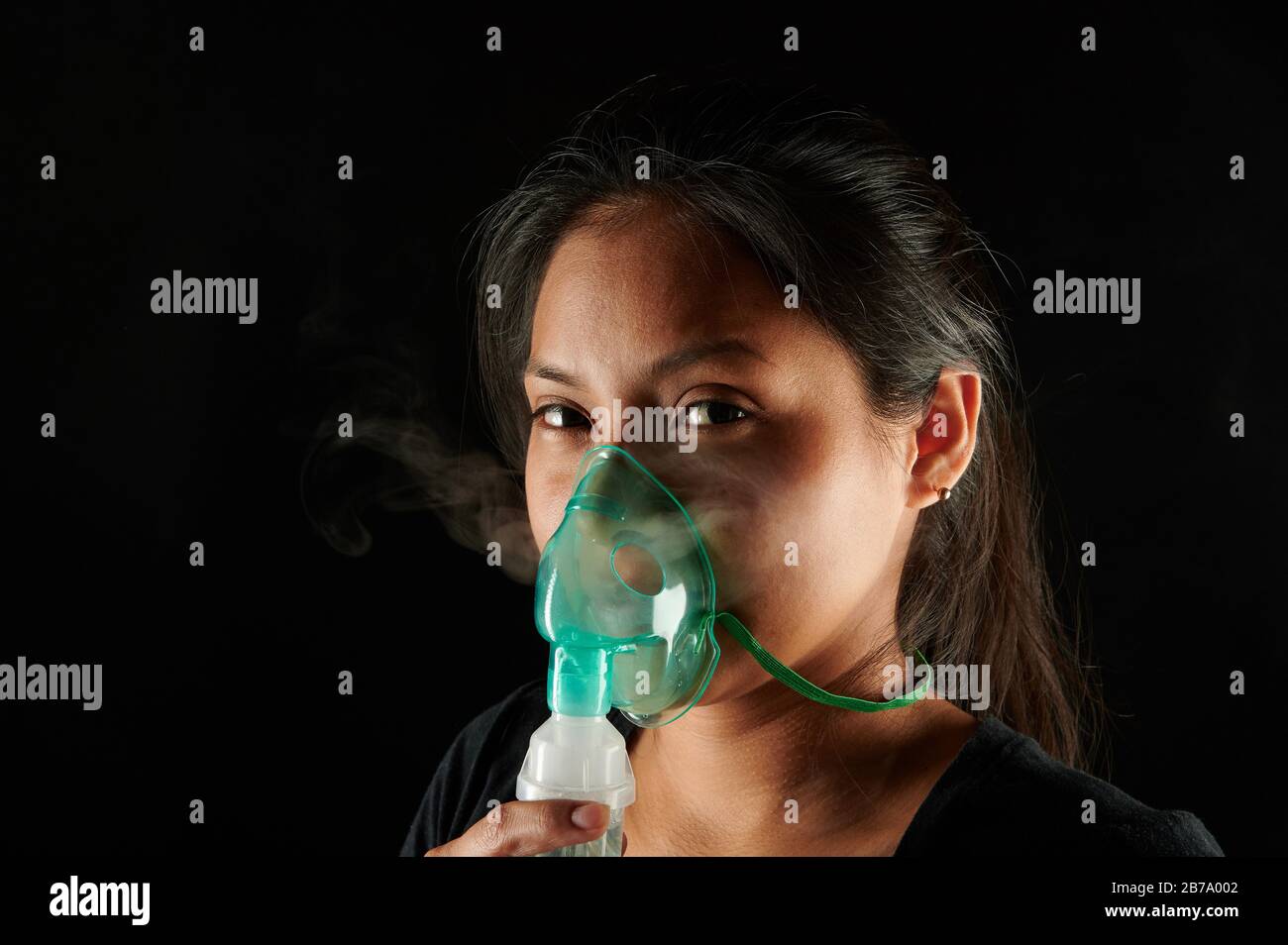 Inhale steam hi-res stock photography and images - Alamy