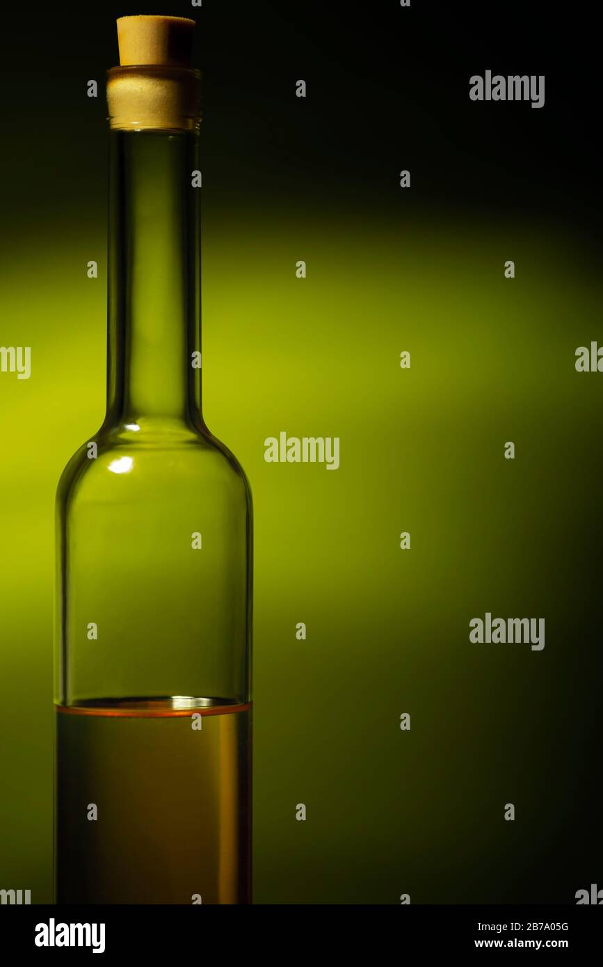 Half filled oil bottle hi-res stock photography and images - Alamy