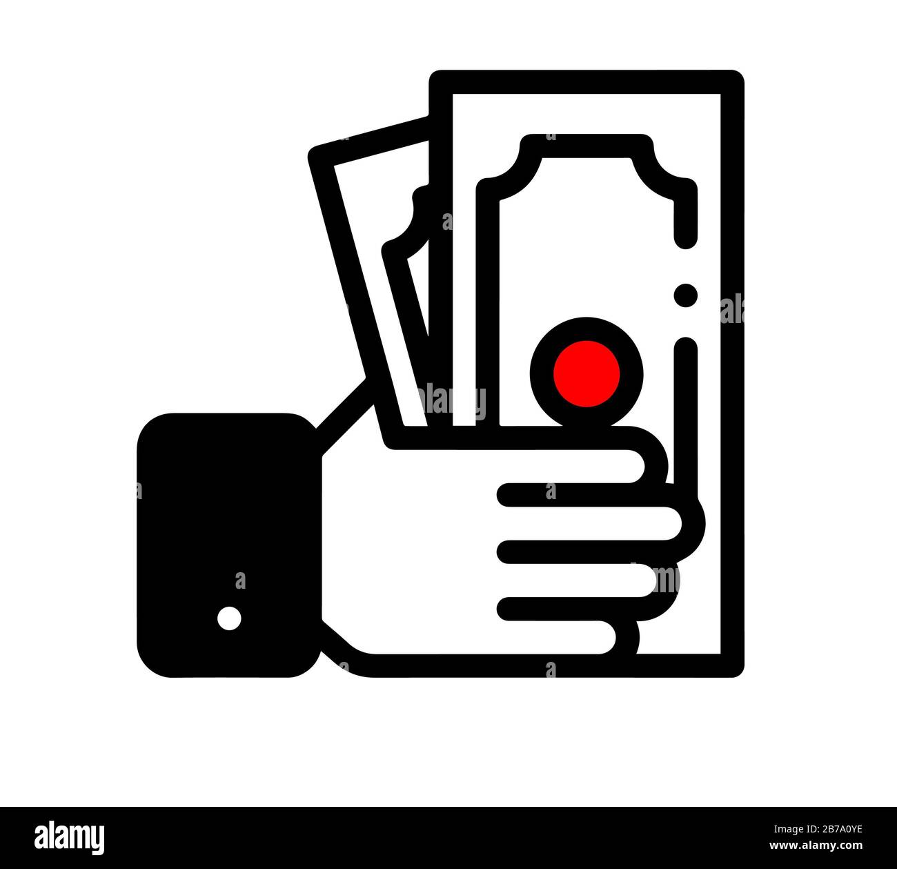 hand money vector Stock Photo - Alamy