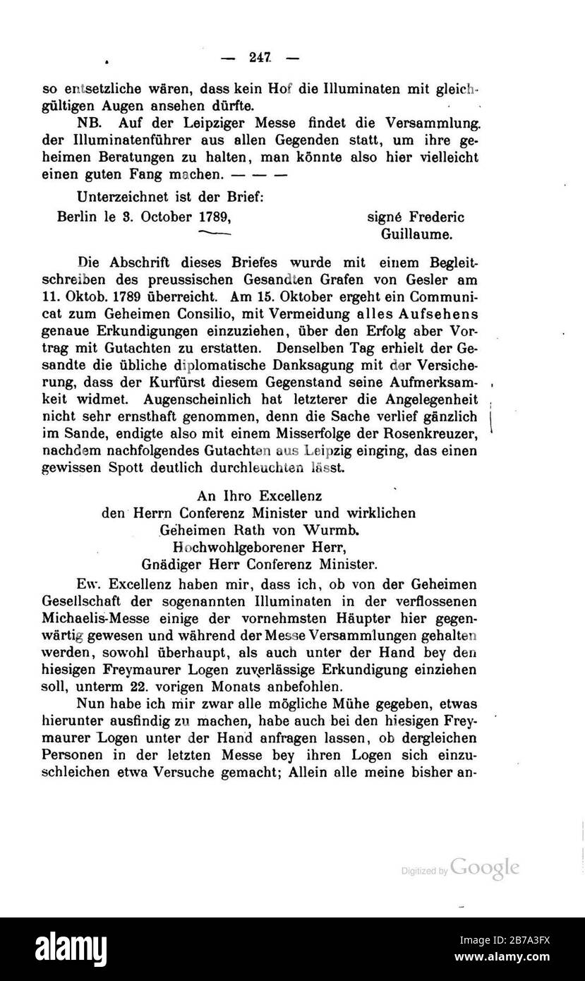 Geschichte des Illuminaten-Ordens (Engel) 247 Stock Photo - Alamy