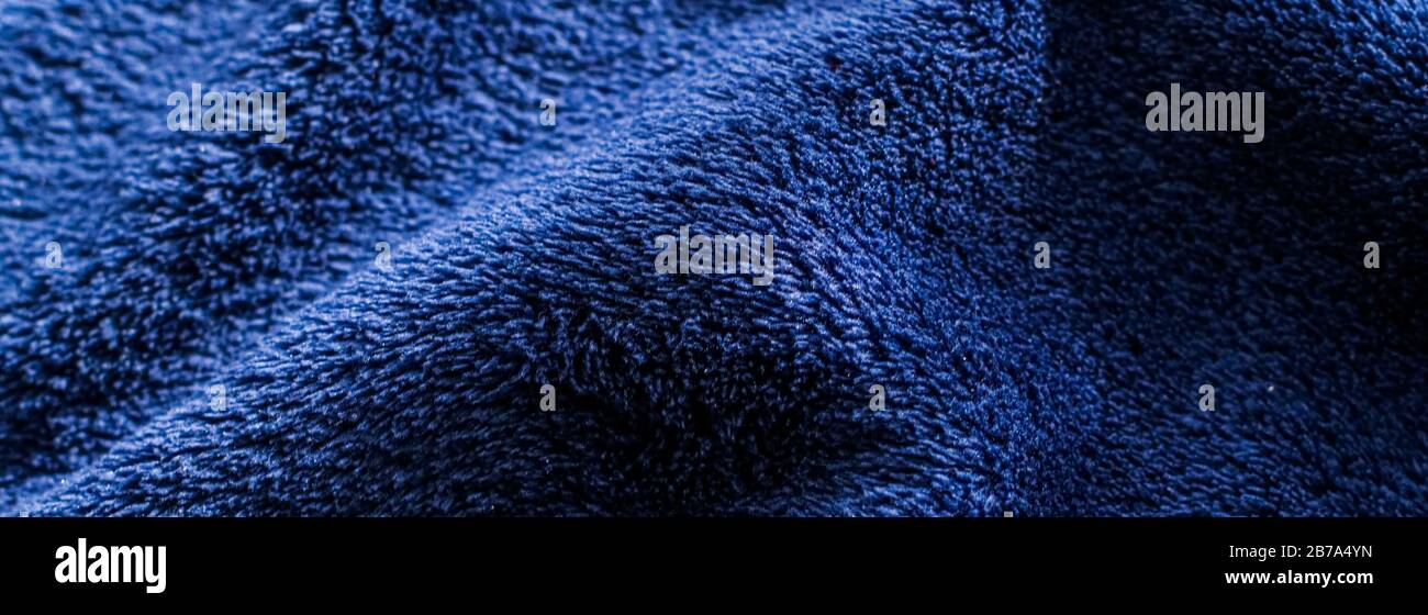 Premium blue fabric texture, decorative textile as background for ...