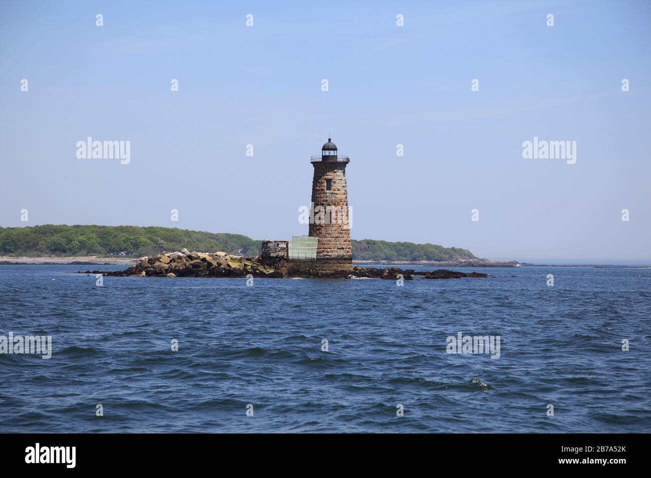 Whaleback Lighthouse, Portsmouth Harbor, Piscataqua River, Kittery ...