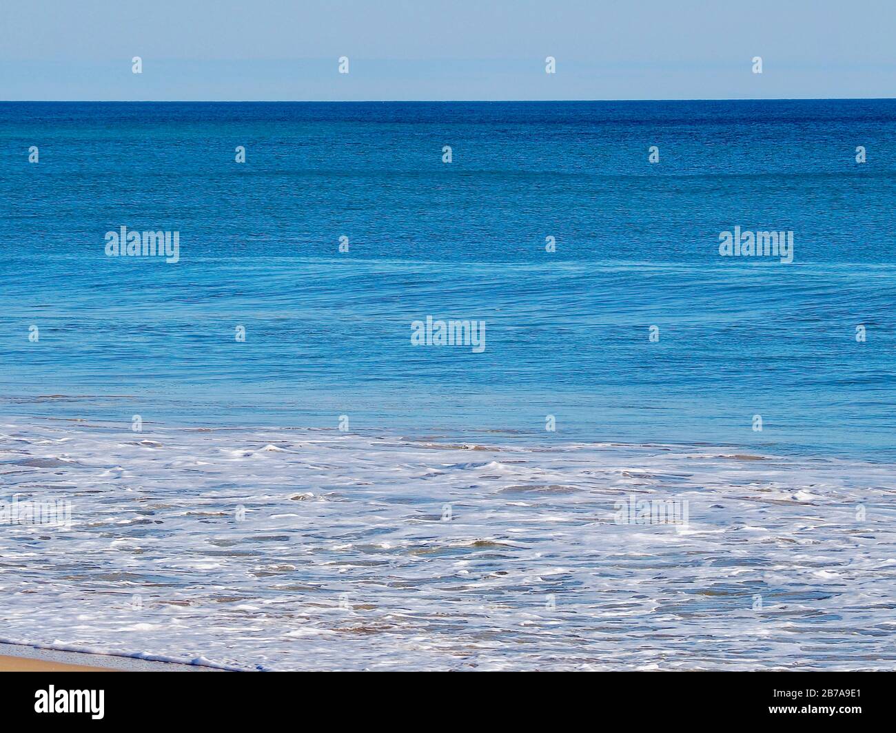 Deep blue and turquoise water at the Atlantic ocean Stock Photo - Alamy