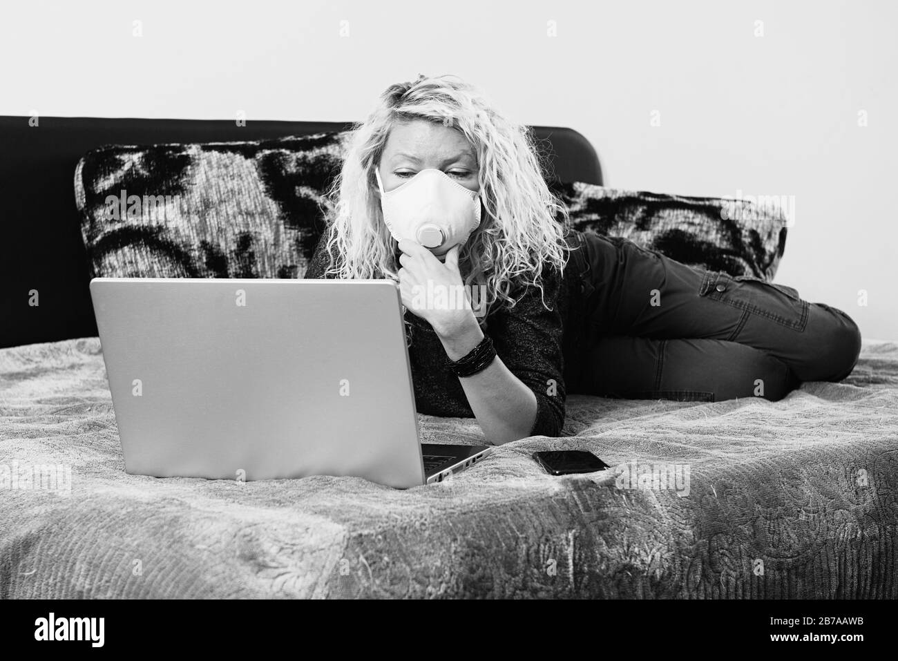 Work in quarantine Black and White Stock Photos & Images - Alamy