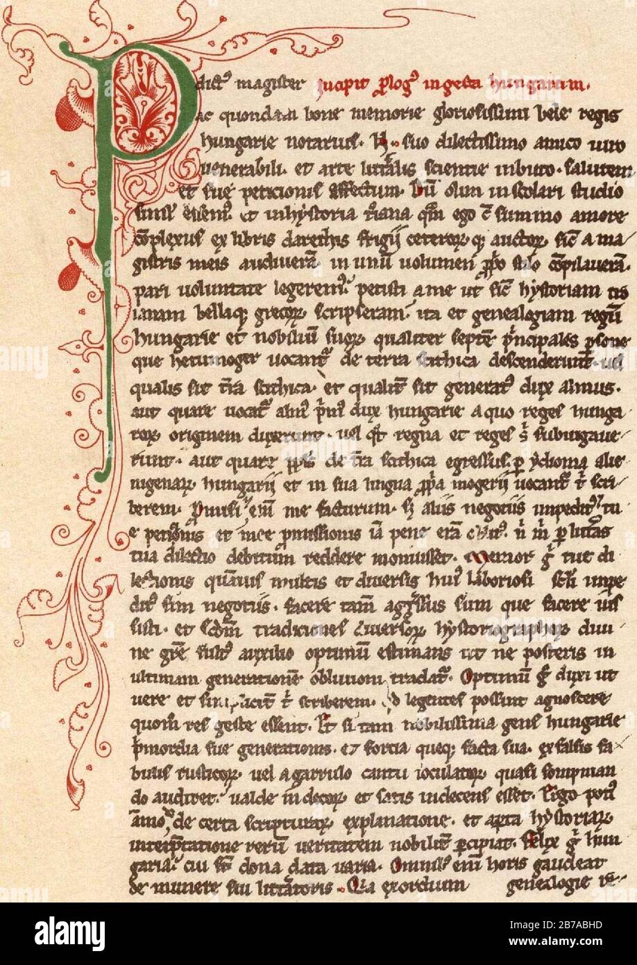 Gesta Hungarorum Anonymous Stock Photo - Alamy