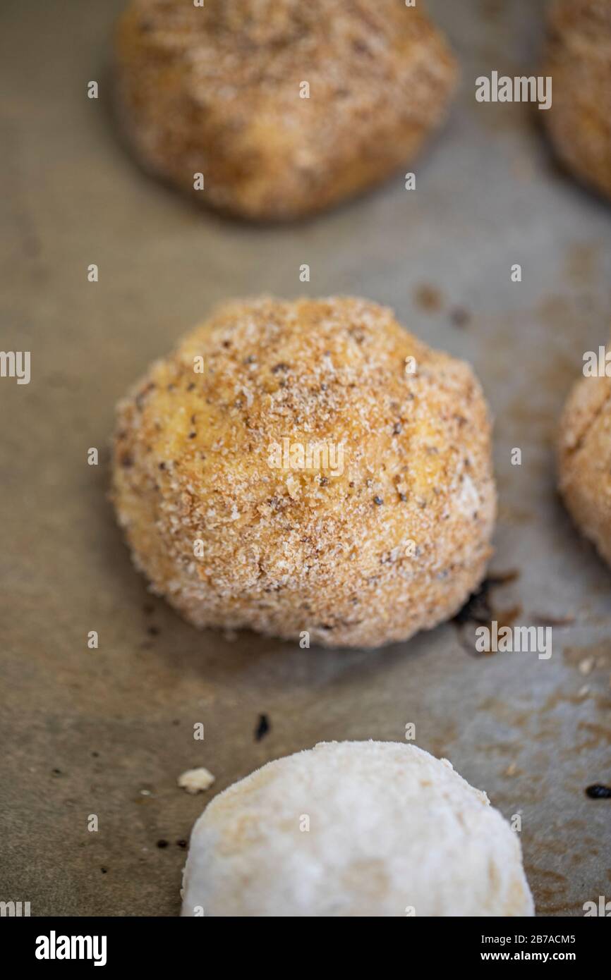 Kids baking dirty hands hi-res stock photography and images - Alamy