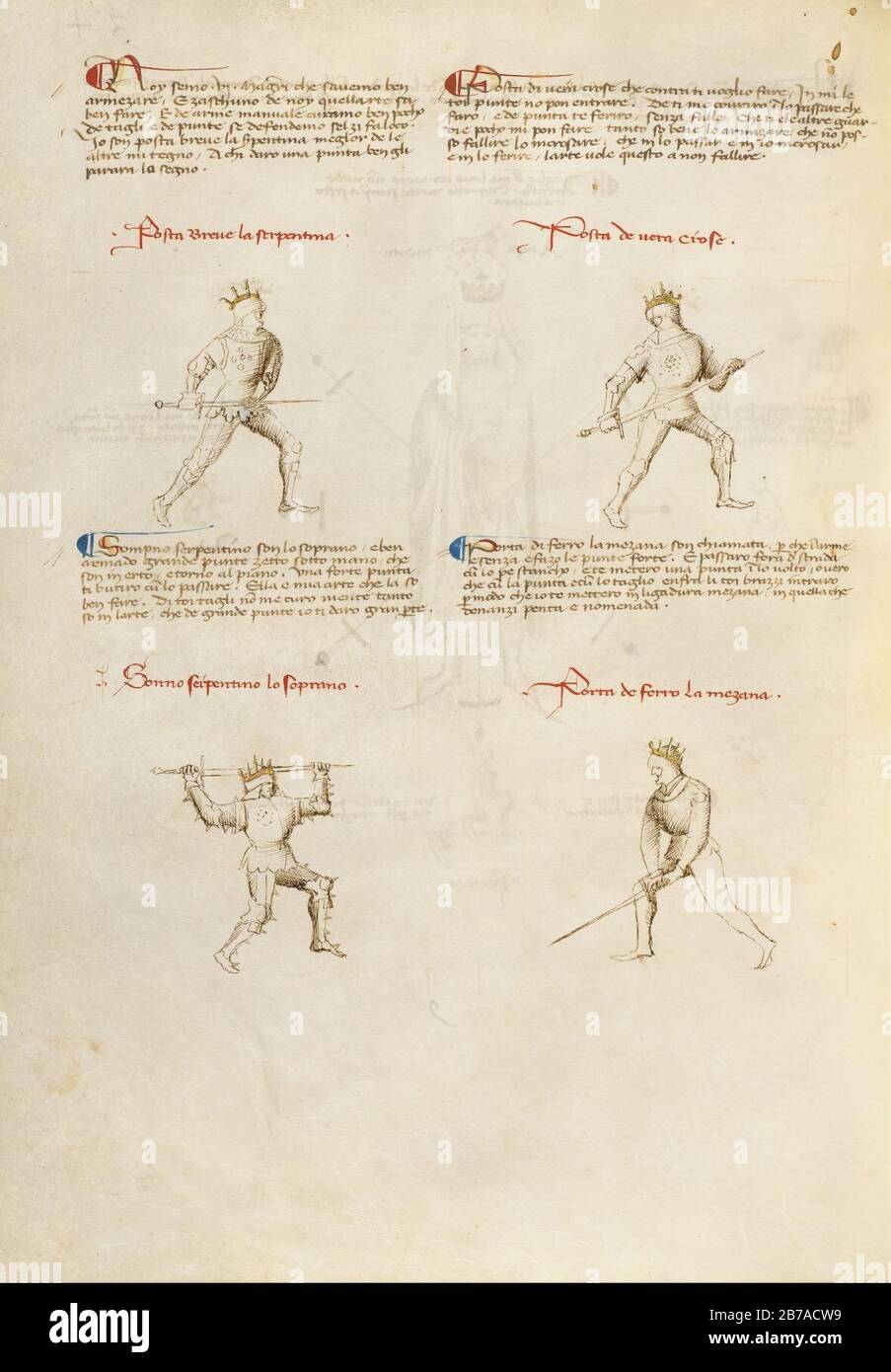 Getty Ms. Ludwig XV 13 32v - Fiore dei Liberi - Combat with Sword Stock ...