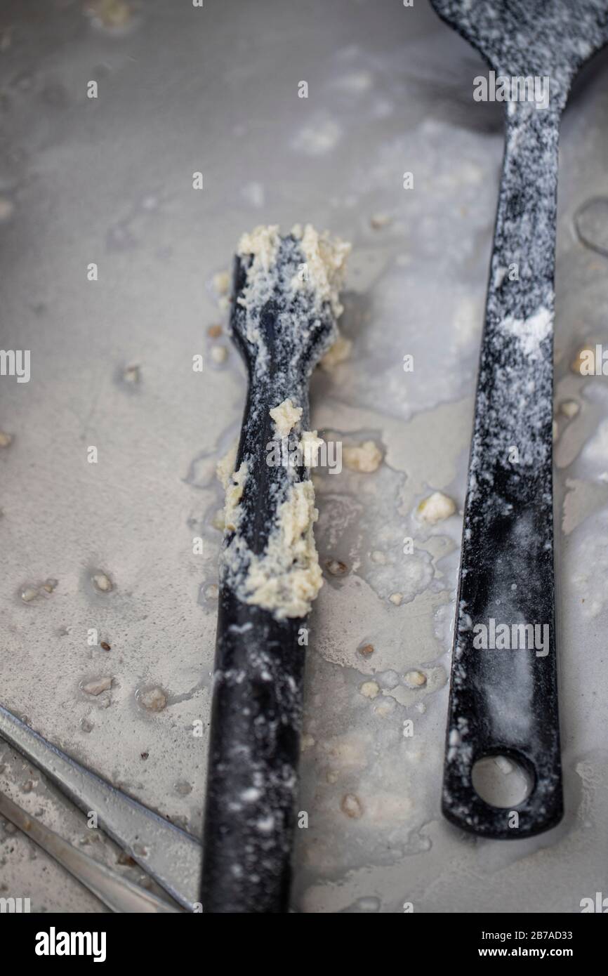 Kids making mess in kitchen hi-res stock photography and images - Alamy