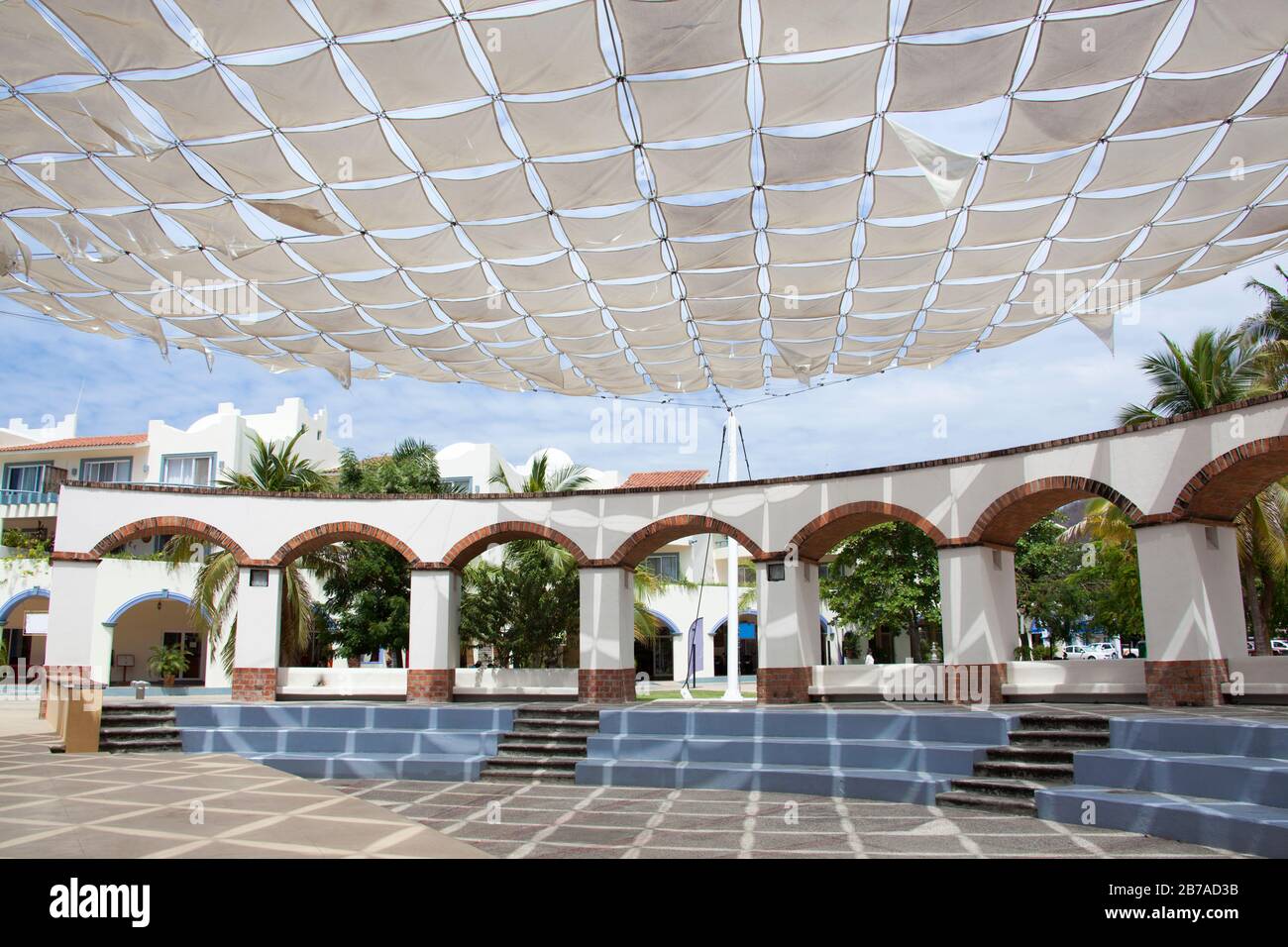Open space structure for entertainment in Bahia de Santa Cruz, the ...