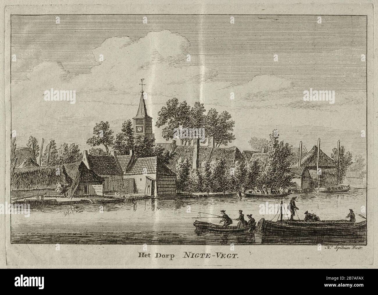 Gezicht op het dorp Nigtevecht Stock Photo - Alamy