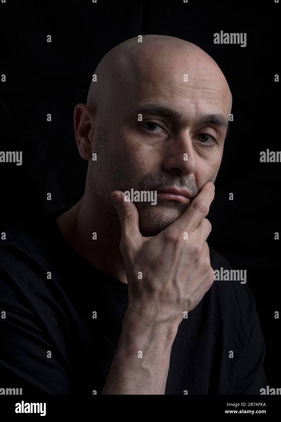 Contemplative black african man person hi-res stock photography and ...