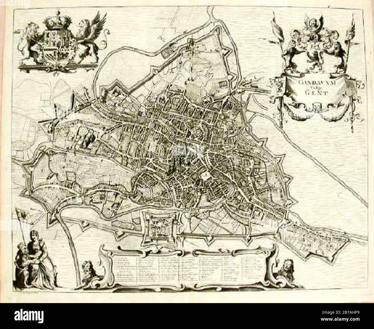 Ghent map hi-res stock photography and images - Alamy