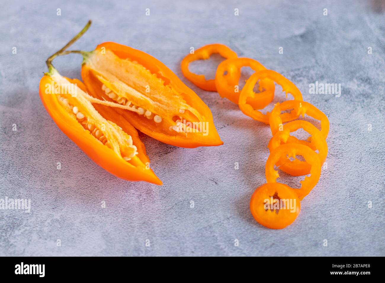 Peruvian yellow pepper. Yellow pepper used in Peruvian cuisine Stock ...