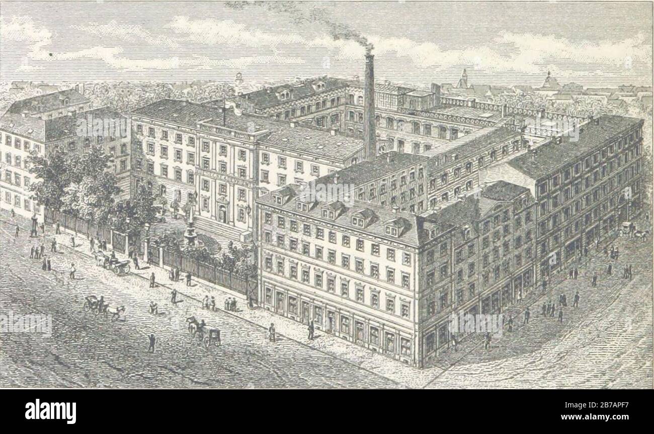 Giesecke & devrient ansicht ohne beschreibung - leipzig und seine bauten 788 Stock Photo - Alamy