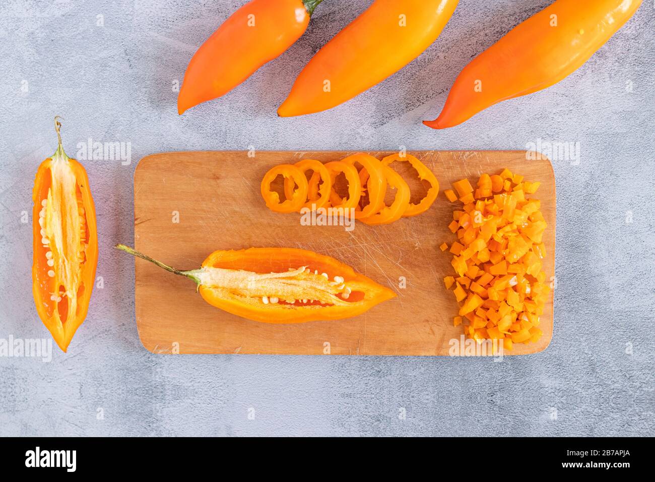 Peruvian yellow pepper. Yellow pepper used in Peruvian cuisine Stock ...