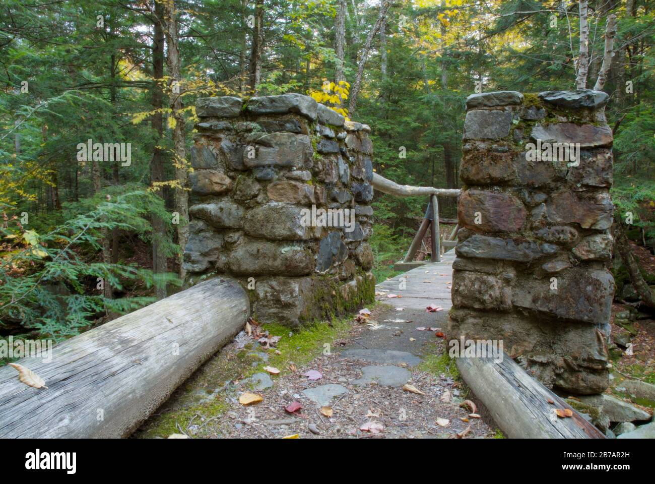 Built 1923-1924, Memorial Bridge crosses Cold Brook along “The Link ...