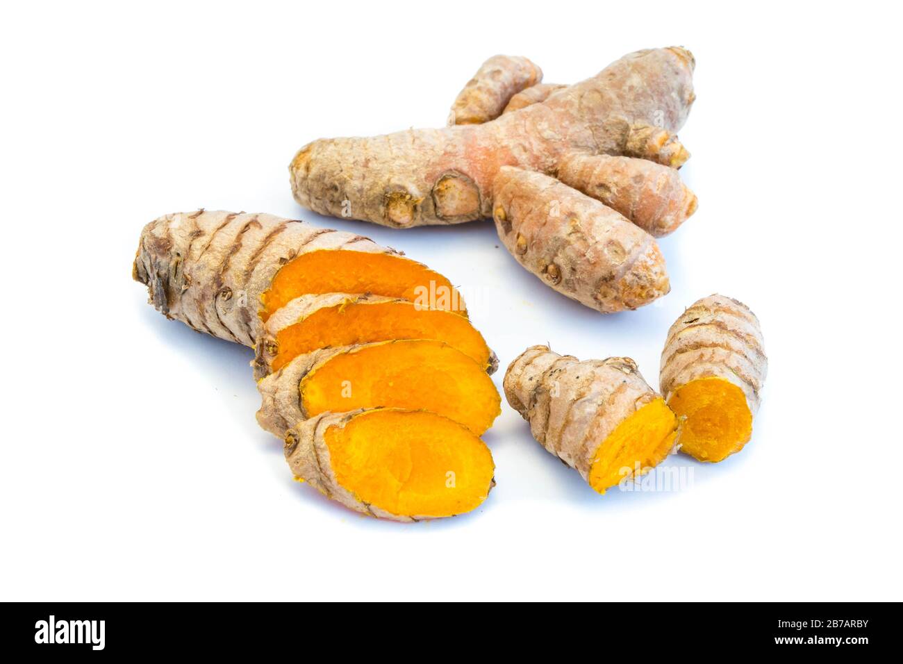 Turmeric isolated on white background Stock Photo - Alamy