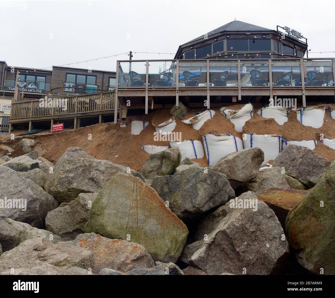 Beach bar storm damage hi-res stock photography and images - Alamy