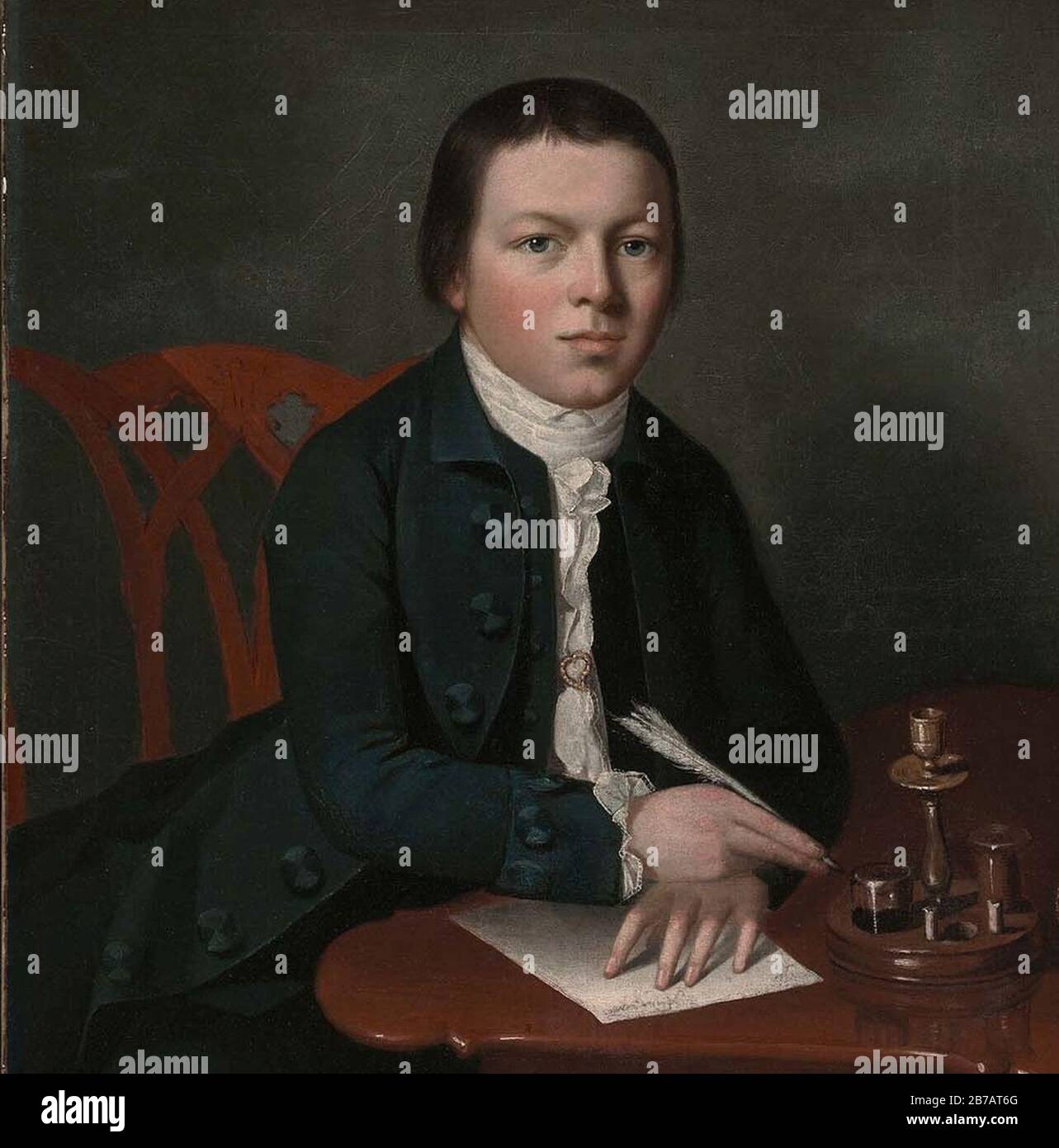 Gilbert Stuart - Francis Malbone (cropped Stock Photo - Alamy