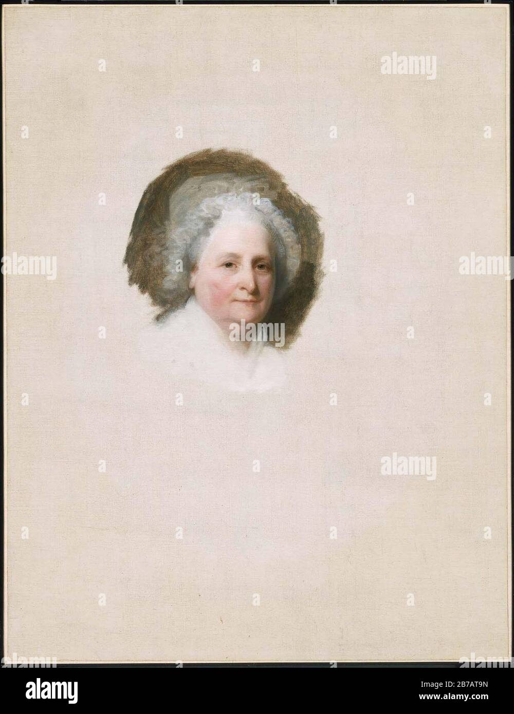 Gilbert Stuart - Martha Washington (Martha Dandridge Custis Stock Photo ...
