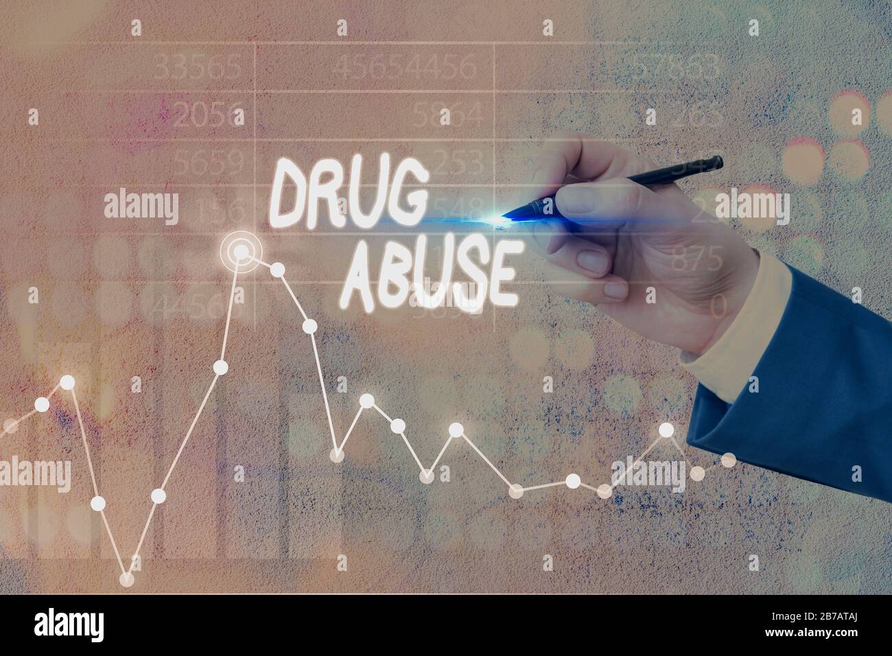 Text sign showing Drug Abuse. Business photo showcasing the habitual ...