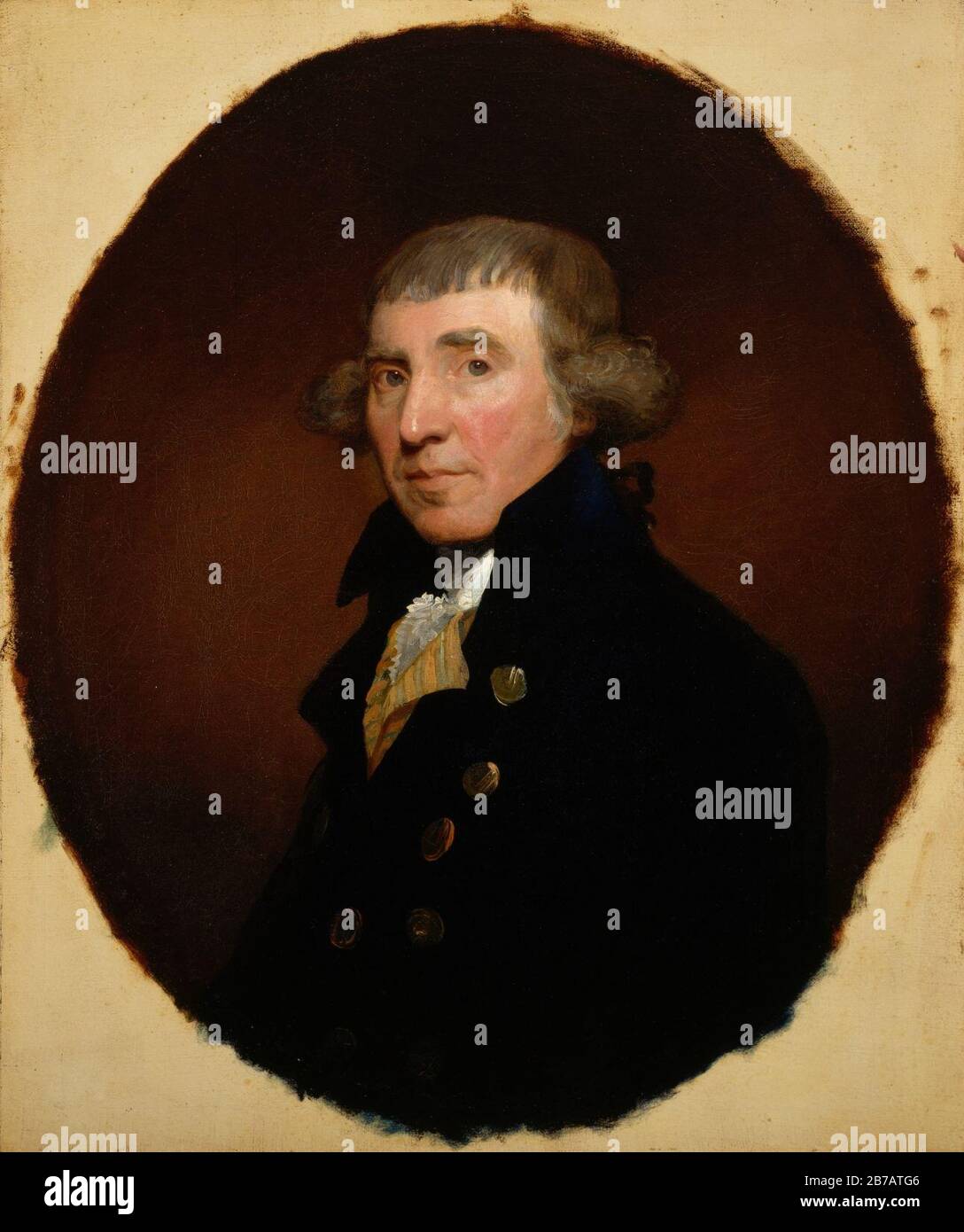 Gilbert Stuart - Portrait of Robert Livingston (b. 1733 Stock Photo - Alamy