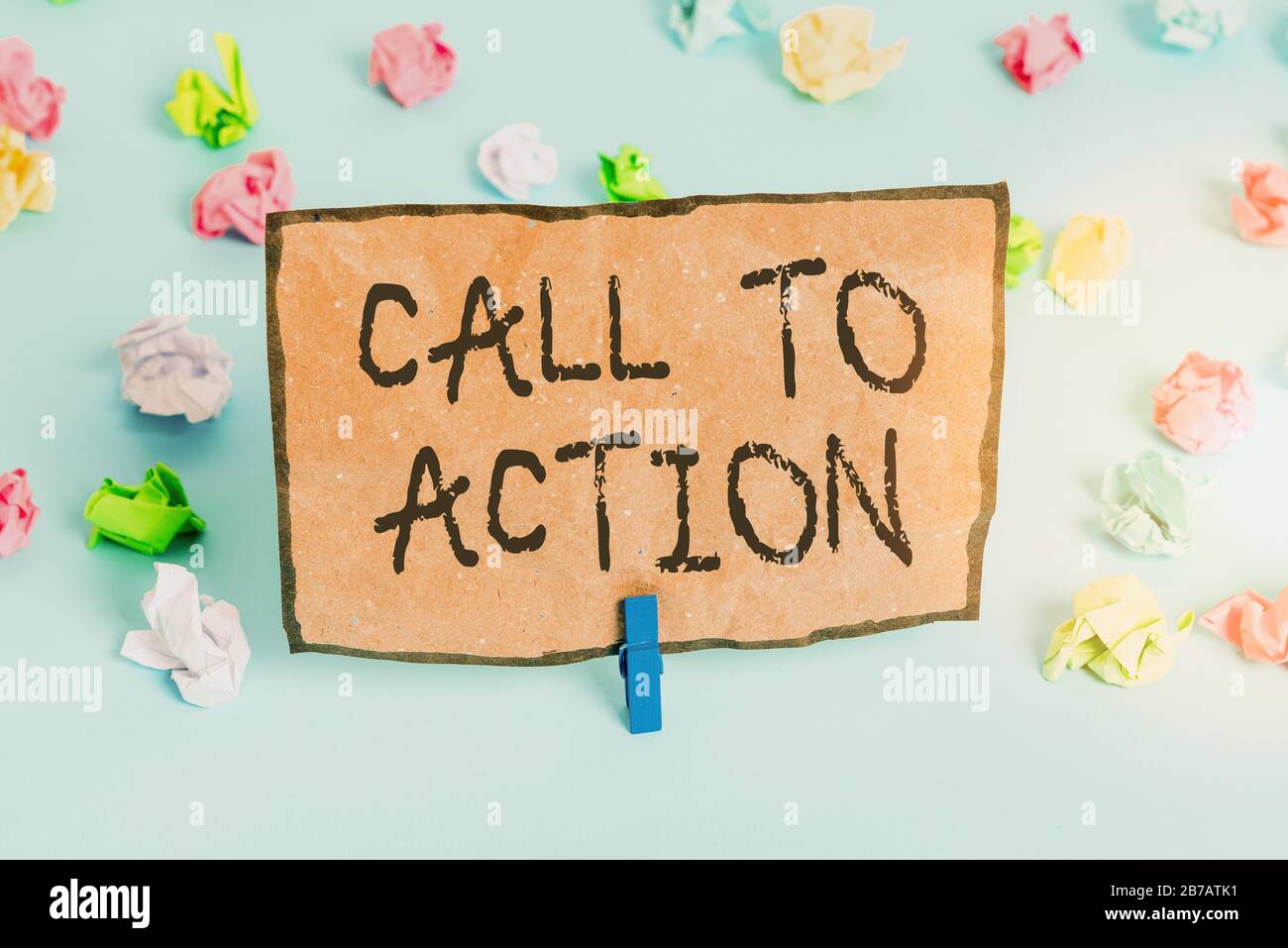 Handwriting text writing Call To Action. Conceptual photo exhortation ...